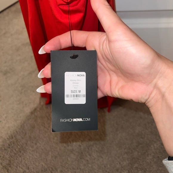 Fashion Nova | Dresses | Sexy Red Cowl Neck Dress | Poshmark